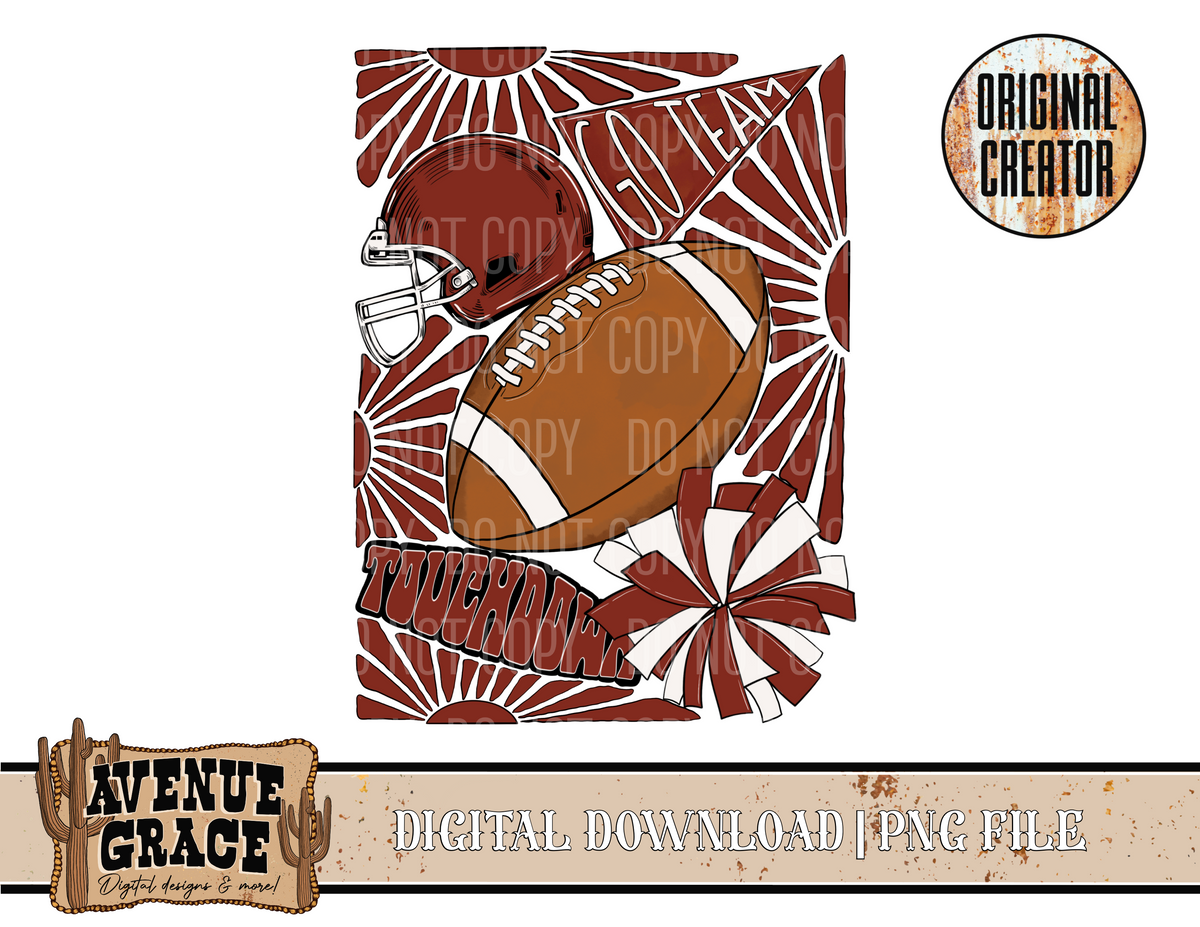 Maroon Football – Avenue Grace