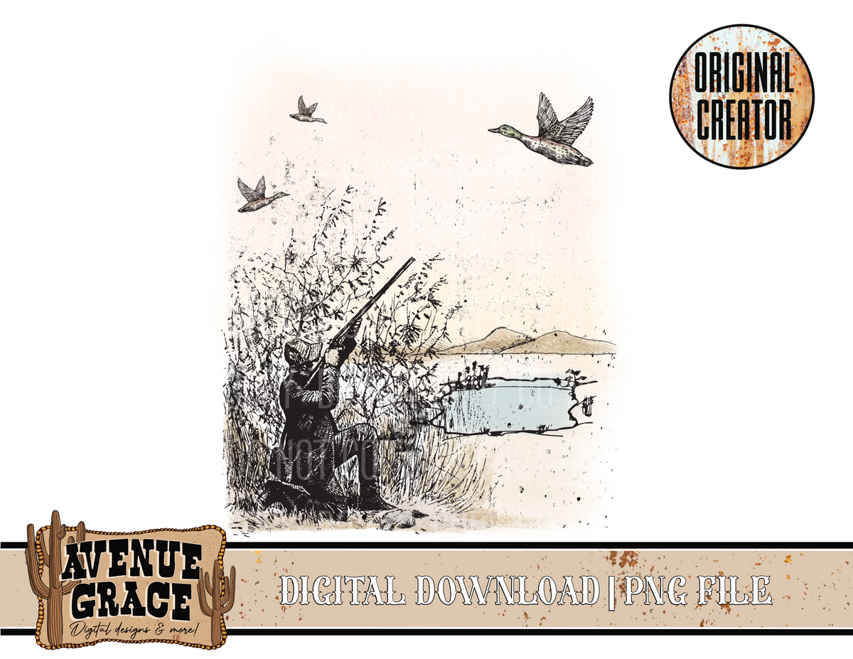 Duck hunting scene – Avenue Grace