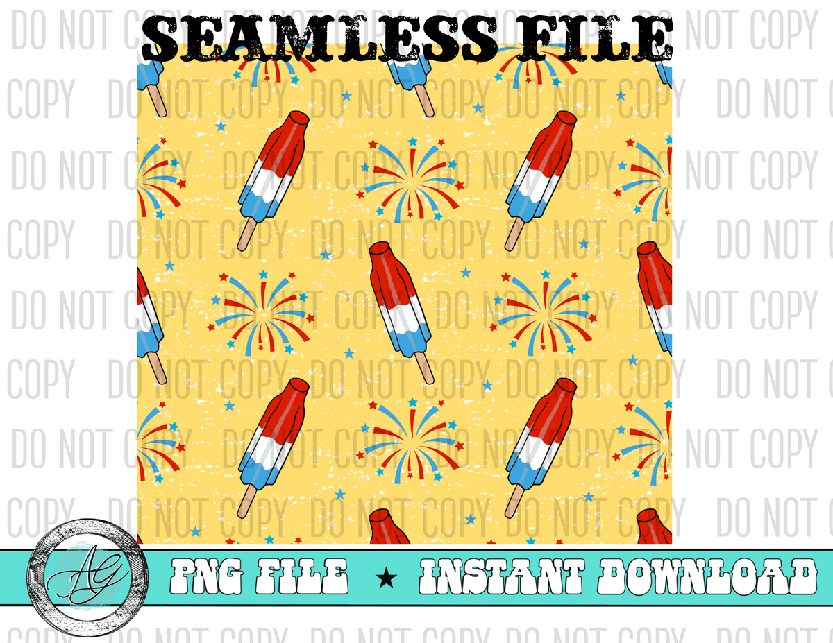 Yellow Bomb Pop Seamless Pattern – Avenue Grace