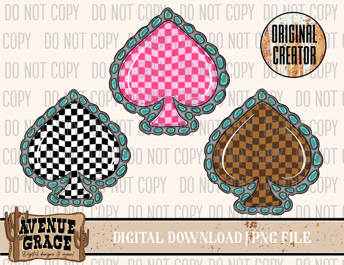 checkered spade bundle – Avenue Grace