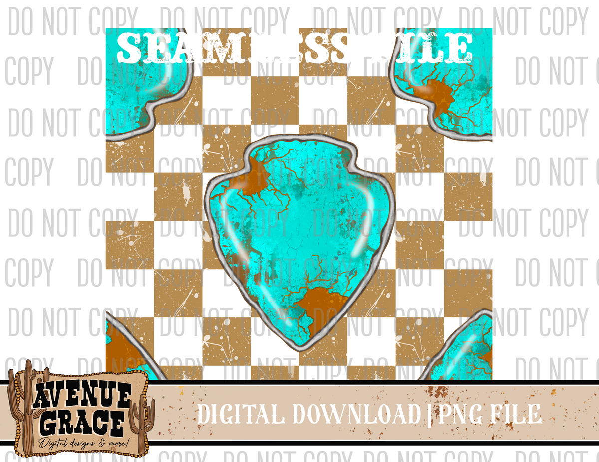 Checkered Arrowhead Seamless – Avenue Grace